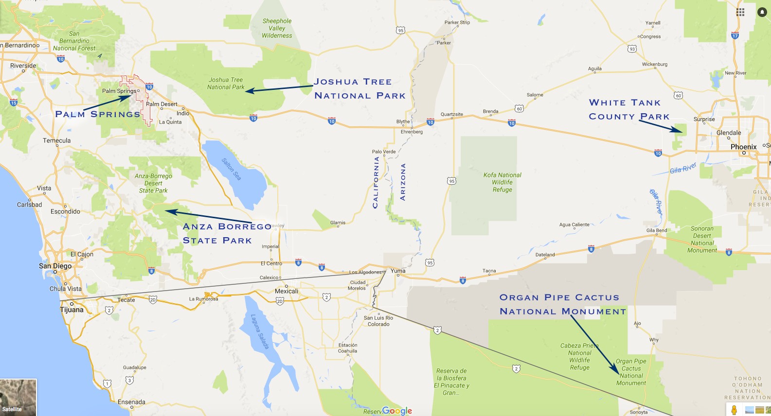 California - Arizona Desert